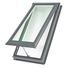 Velux 21" x 37-7/8" Manual "Fresh Air" Deck-Mounted Skylight with Aluminum Cladding & Laminated ...