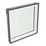 Velux 44-1/4" x 45-3/4" Fixed Deck-Mounted Skylight with Aluminum ...